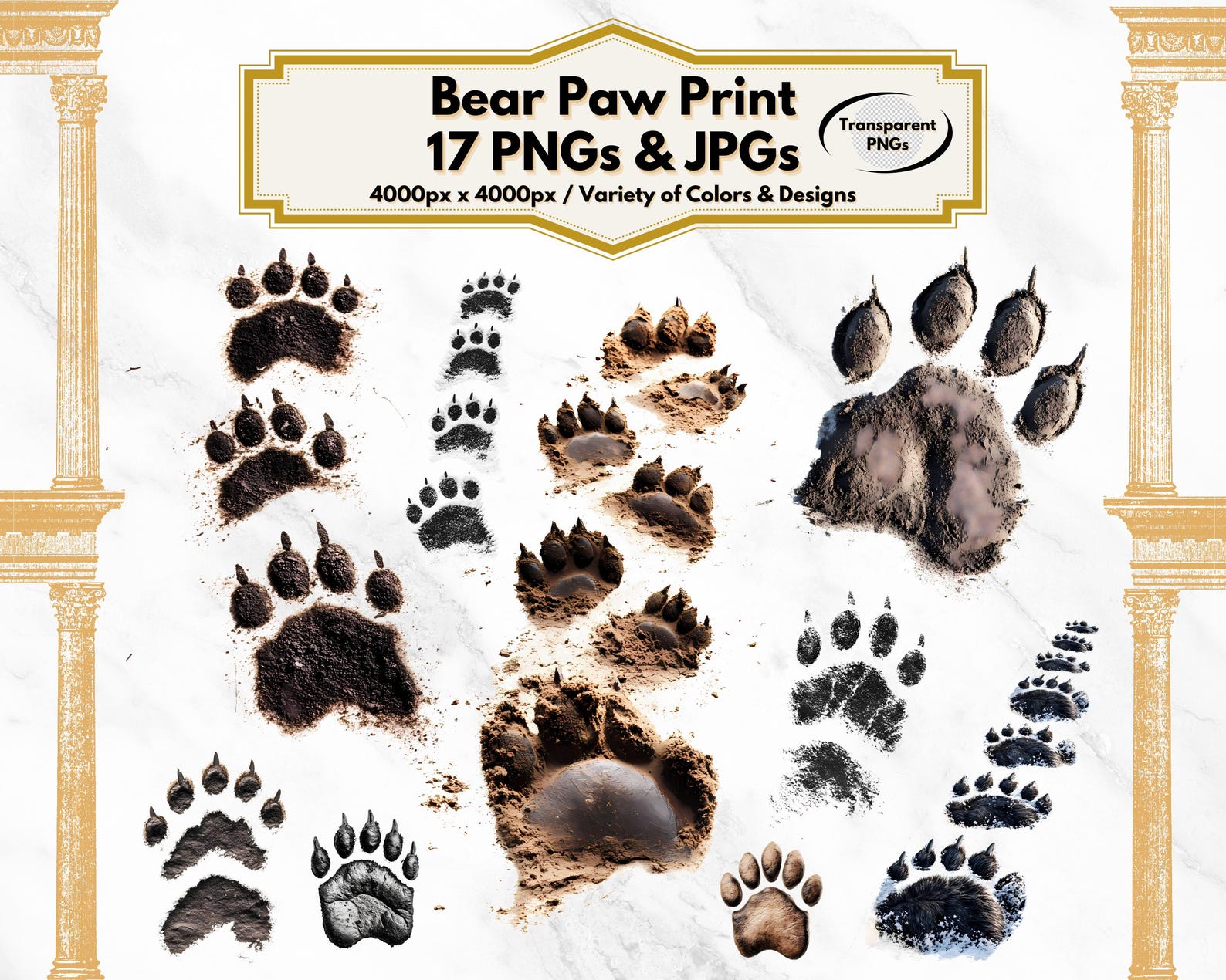 Bear Paw Print Clipart, Bear Paw Print Png, Bear Paw Print Jpg ...