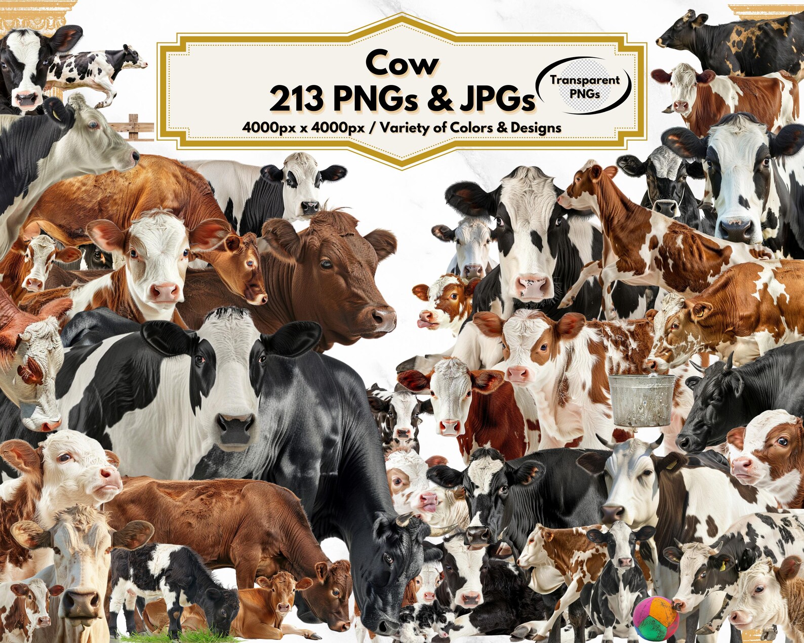 Cow Clipart, Cow Png, Cow JPG, Cattle Clipart, Cattle Png, Farm Animal ...