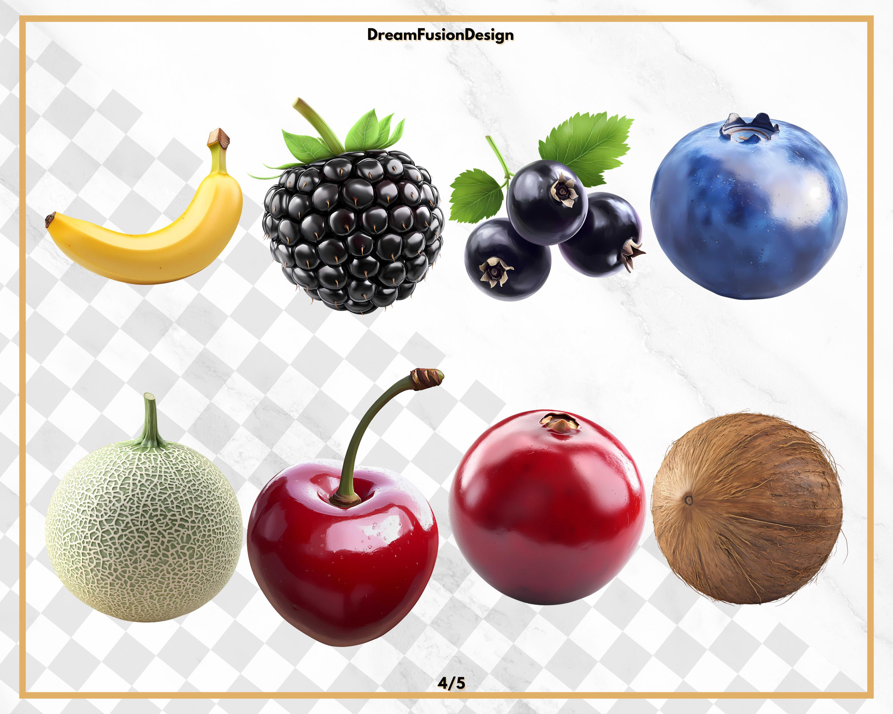 Fruit Clipart, Fruit PNG, Fruit JPG, Tropical Fruit Clipart, Citrus PNG ...