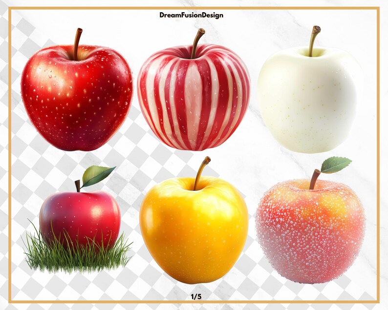 Apple Clipart, Apple PNG, Apple JPG, Fruit Clipart, Food Clipart, Fresh ...