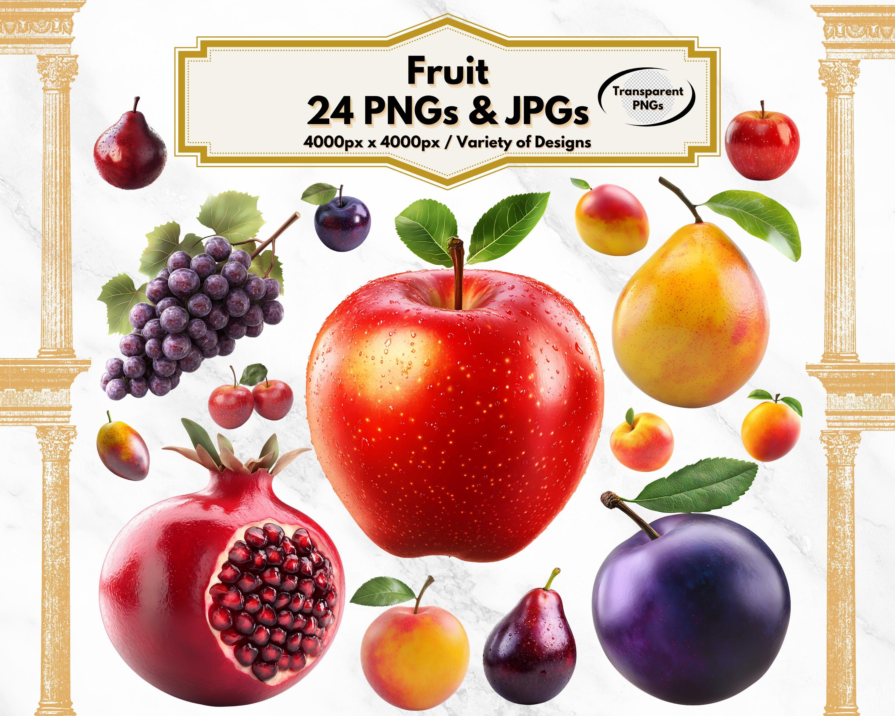 Fruit Clipart, Fruit PNG, Fruit JPG, Food Clipart, Fresh Fruit PNG ...