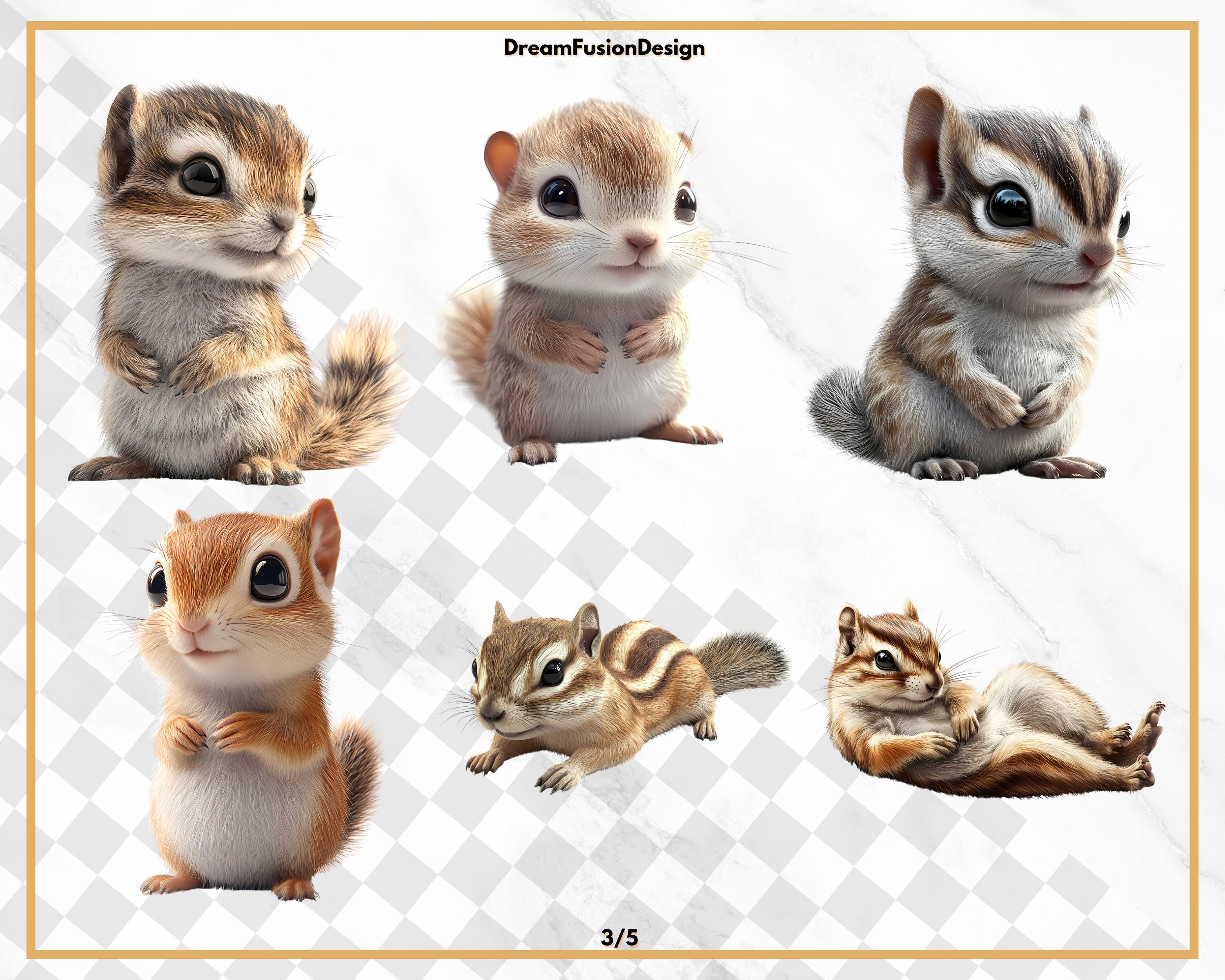 Chipmunk Clipart, Cute Forest Animal Illustration, Chipmunk PNG ...