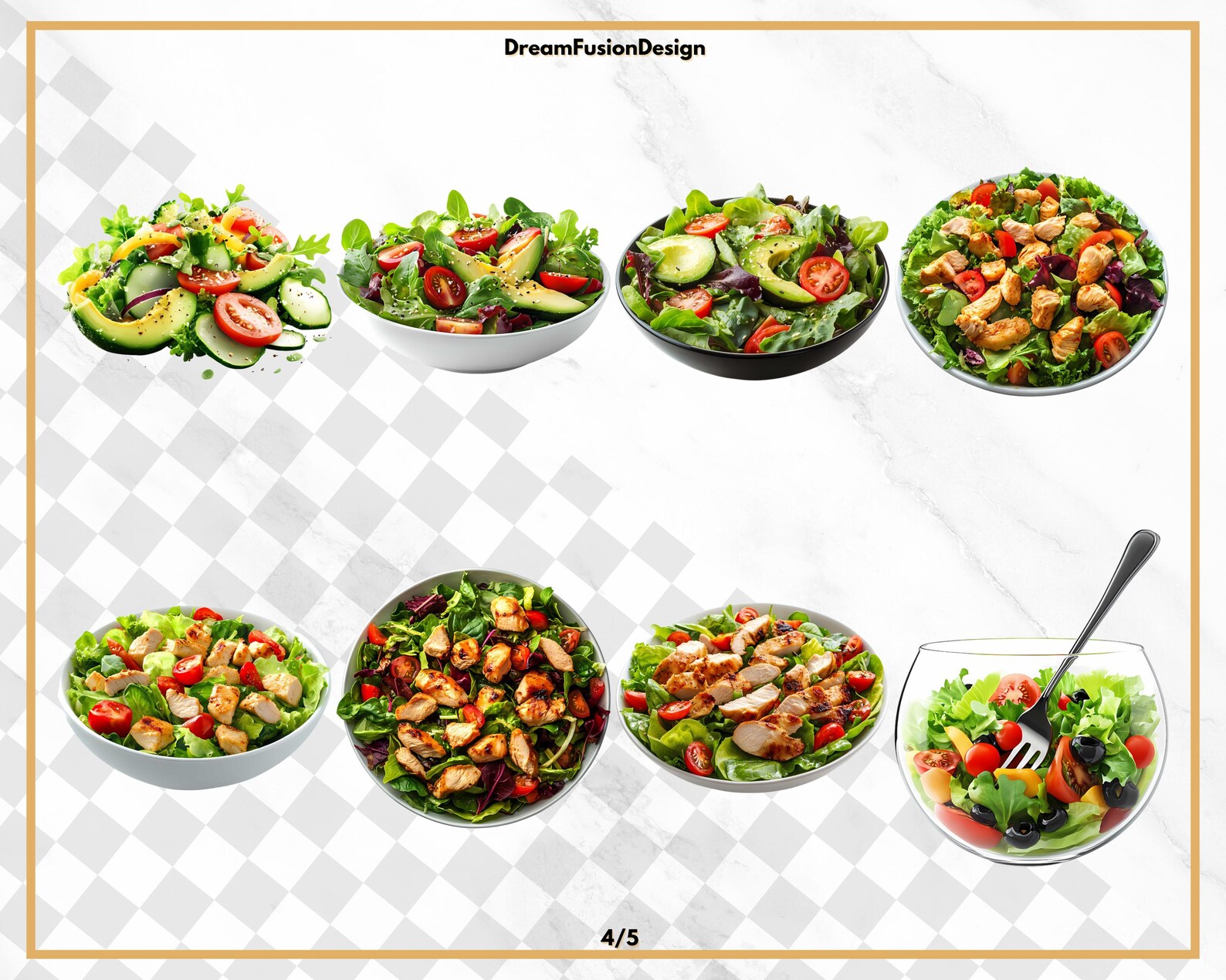 Salad Clipart, Fresh Salad Illustration, Food PNG, Healthy Eating ...
