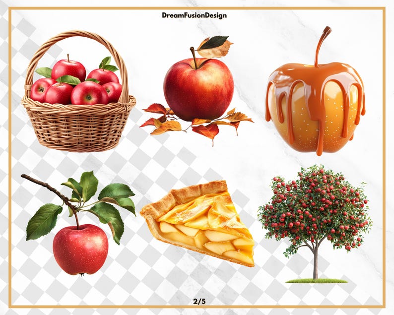 Apple Clipart, Apple PNG, Apple JPG, Fruit Clipart, Food Clipart, Fresh ...