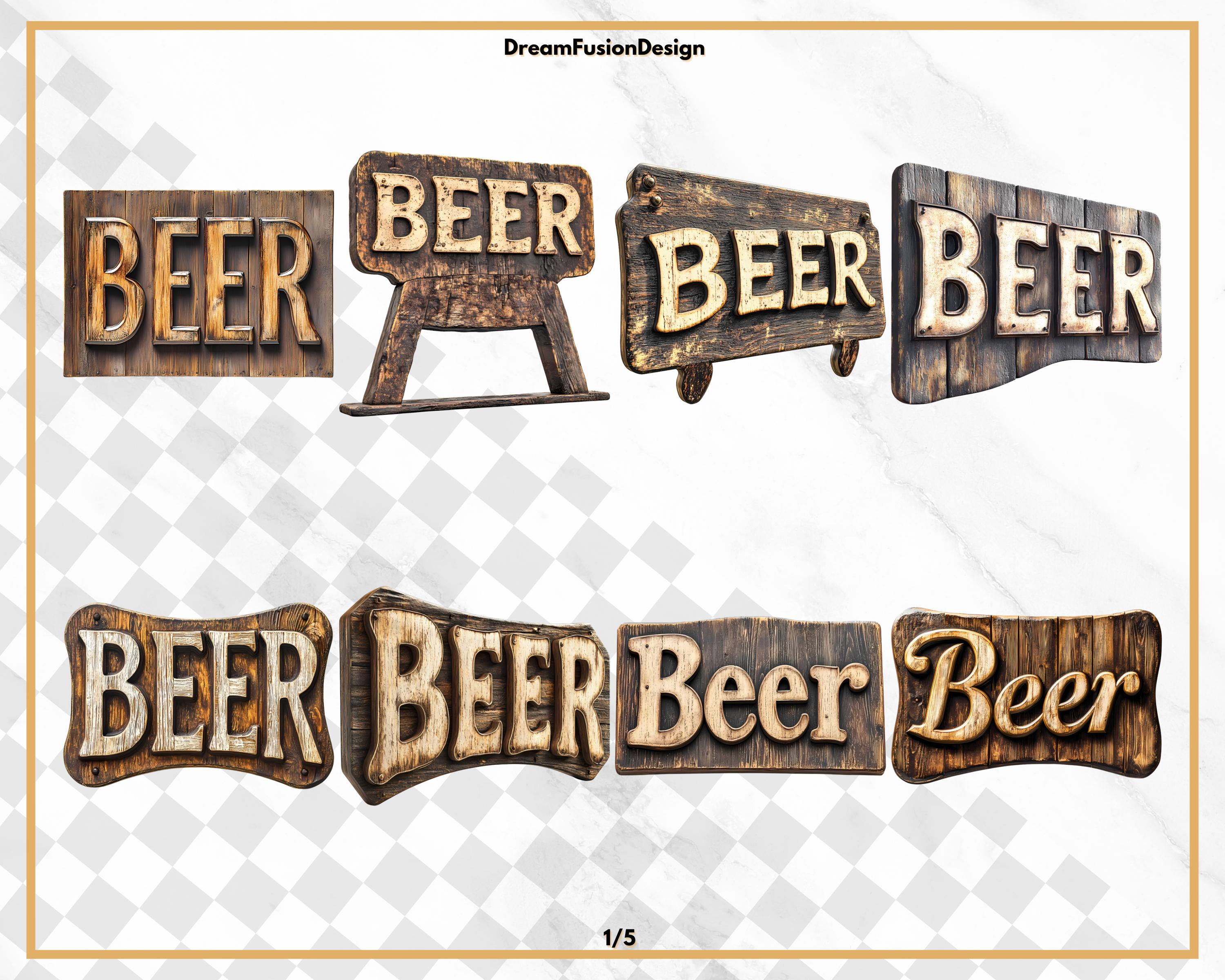 Beer Sign Clipart, Beer Sign PNG, Bar Sign Clipart, Pub Sign Clipart ...