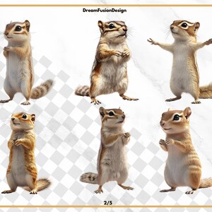 Chipmunk Clipart, Cute Forest Animal Illustration, Chipmunk PNG ...