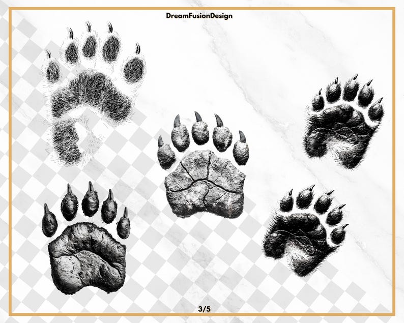 Bear Paw Print Clipart, Bear Paw Print Png, Bear Paw Print Jpg ...