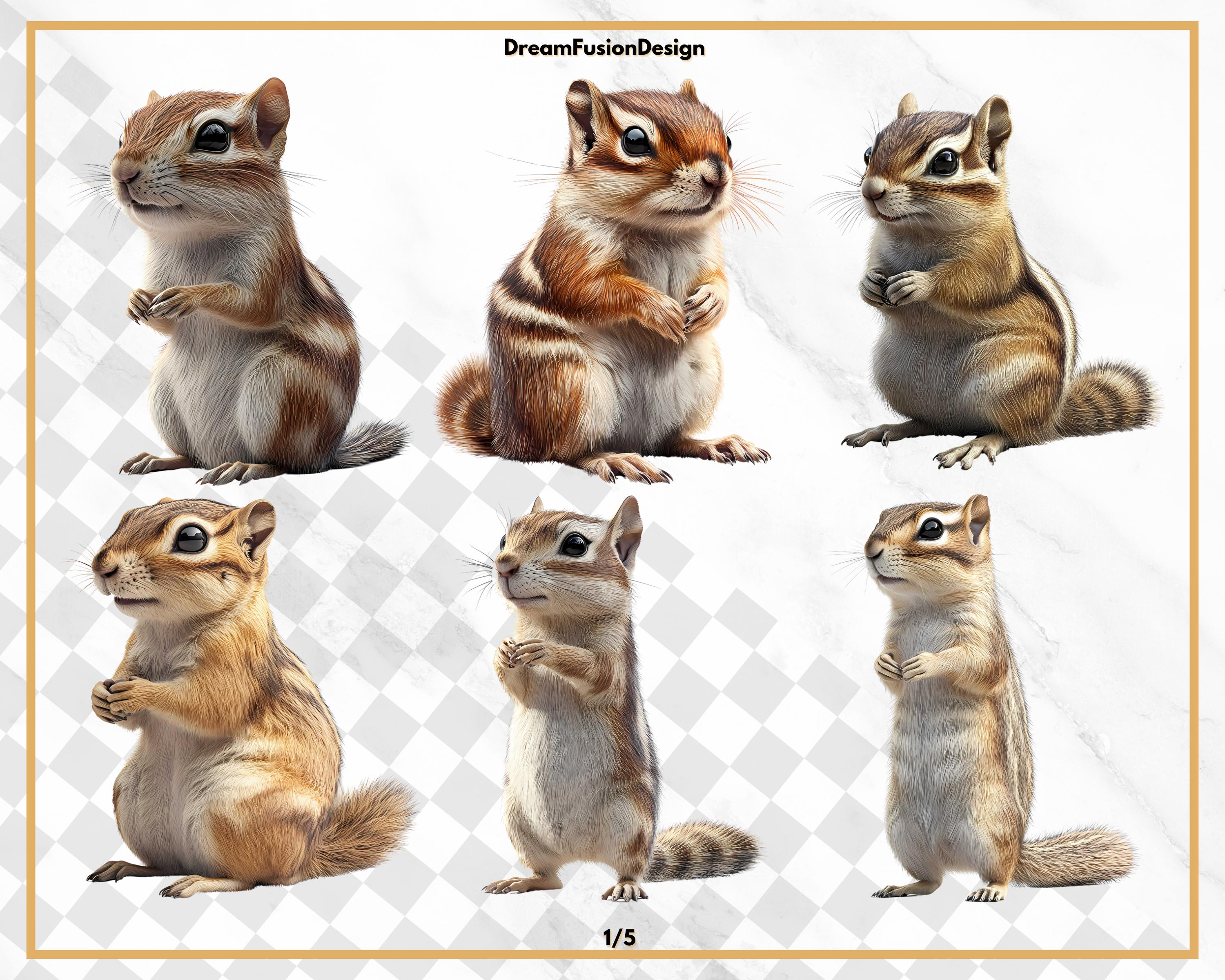 Chipmunk Clipart, Cute Forest Animal Illustration, Chipmunk PNG ...
