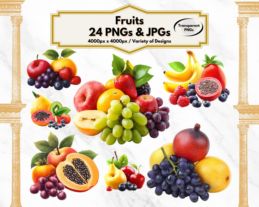 Fruits Clipart, Fruits Png, Fruit Clipart, Fruit PNG, Fruit JPG ...