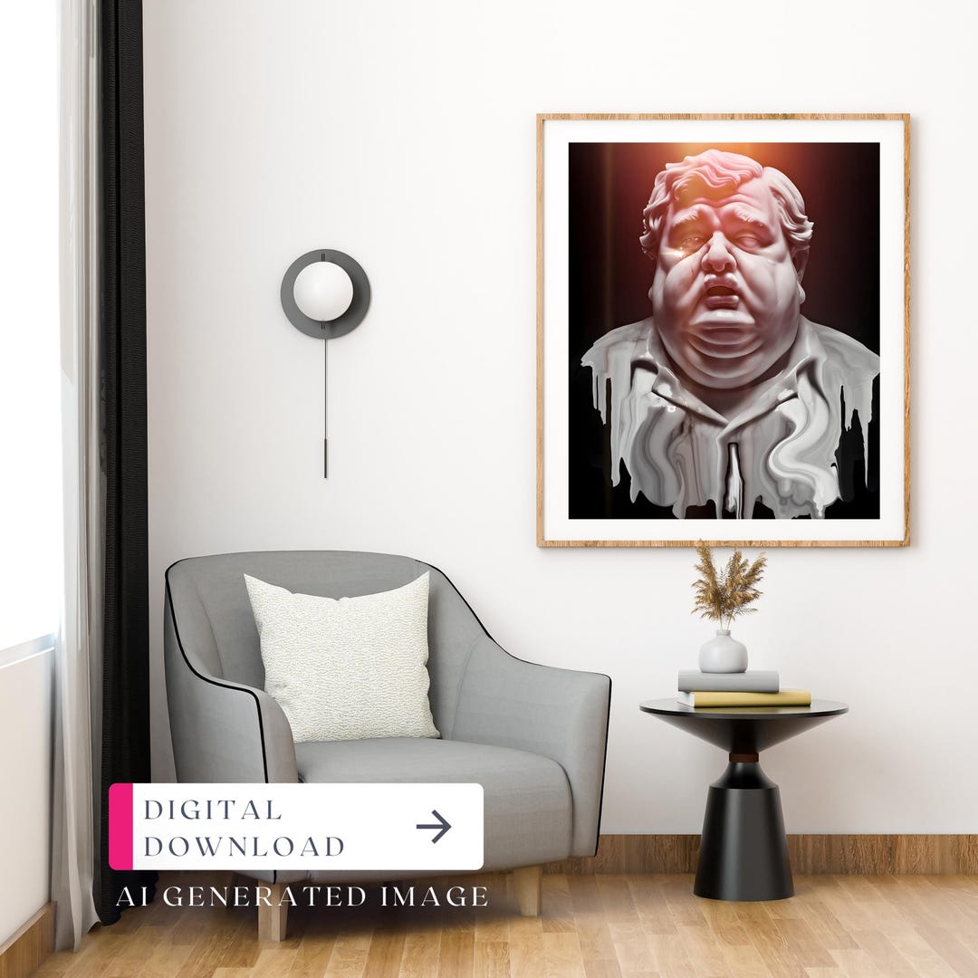 Printable Sad Sculpture, Sad Greek Statue Prints, Vintage Greek ...