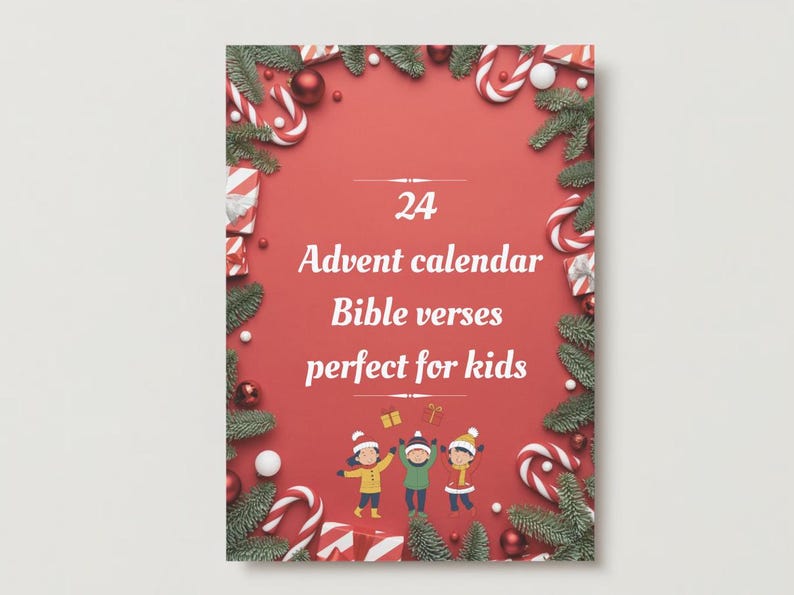 24 Advent Calendar Bible Verses for Kids | Christmas Countdown ...