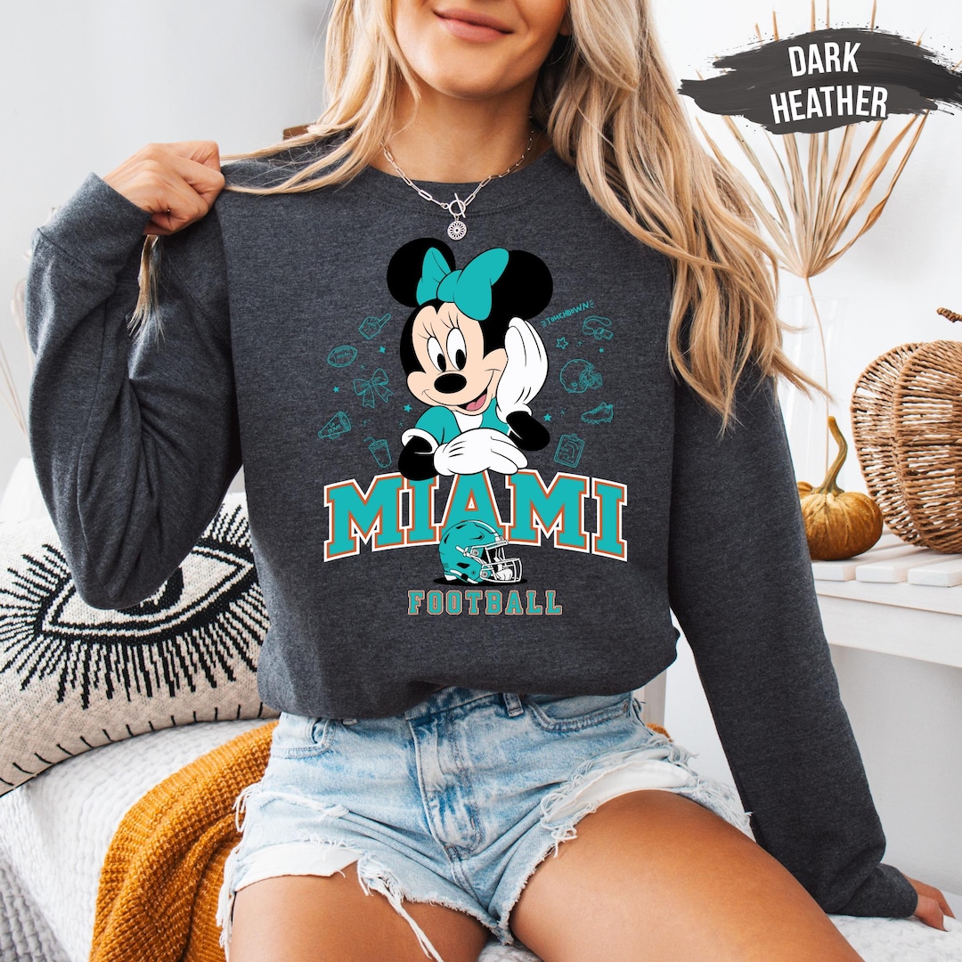 Miami Football Minnie Mouse Sweatshirt: Game Day Crewneck Fan Shirt - Etsy