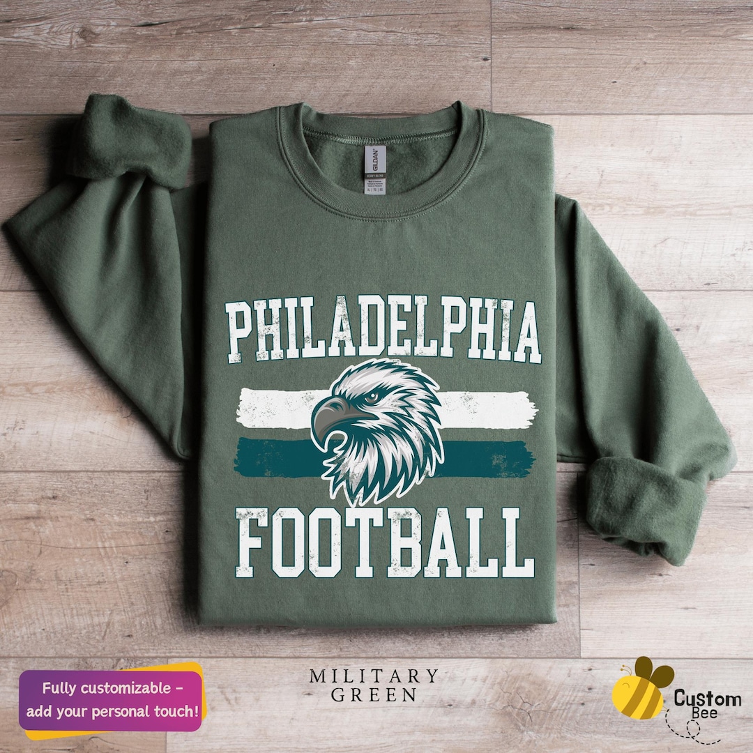 Philadelphia Sweatshirt & Hoodie | Distressed Philly Football Apparel ...