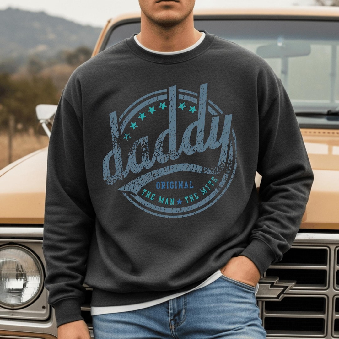 Daddy Shirt Original Man Myth Legend Gift for Him Men Graphic Retro ...