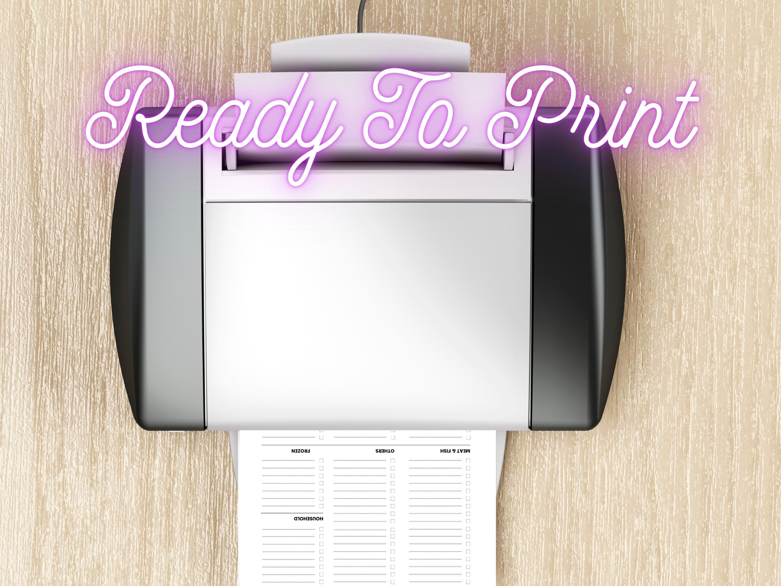 Editable Grocery List Template, Grocery Checklist, Grocery List ...