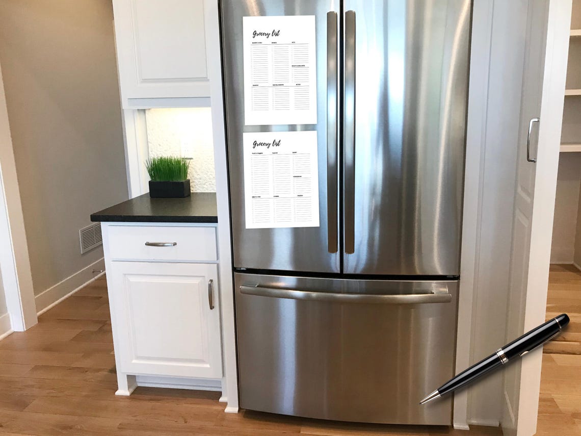 Editable Grocery List Template, Grocery Checklist, Grocery List ...