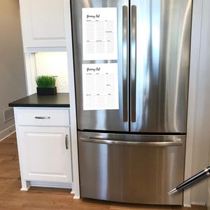 Editable Grocery List Template, Grocery Checklist, Grocery List ...