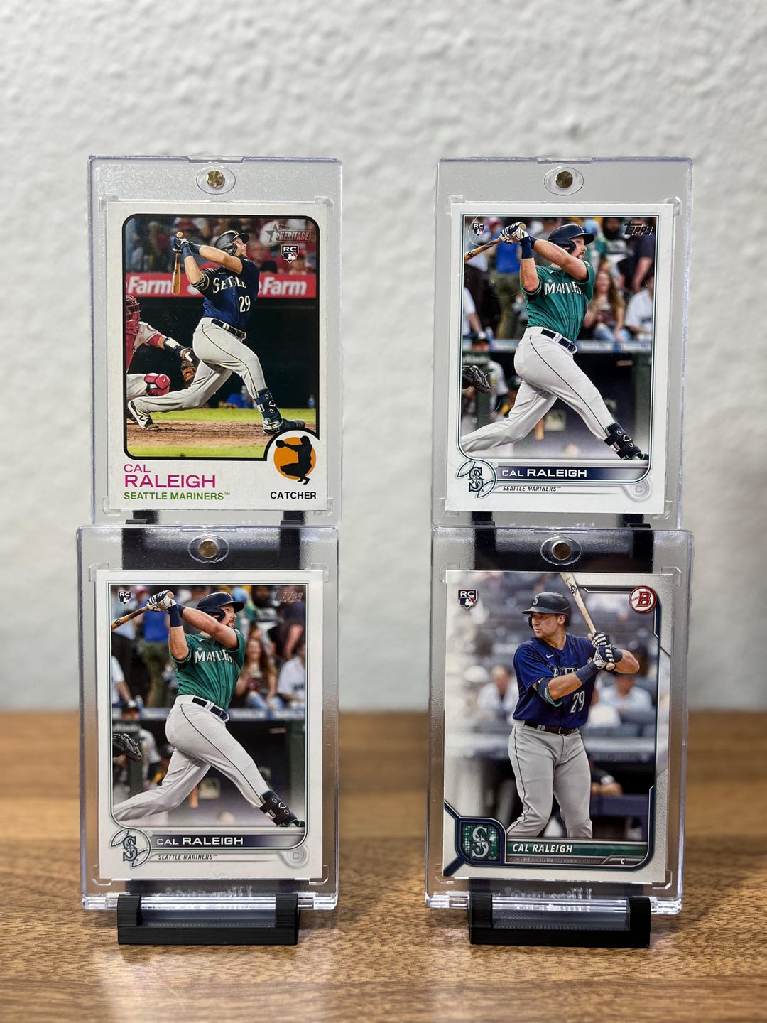 Tiered Baseball Card Holder: One Touch Display Stand - Etsy