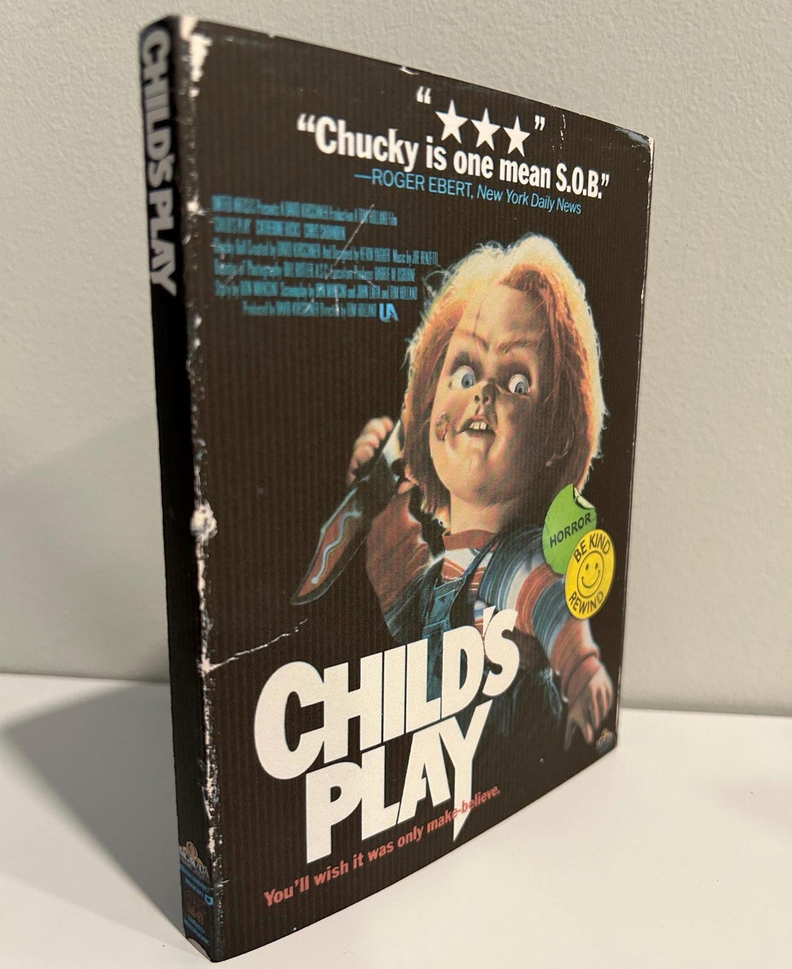 CHILDS PLAY 1988 Custom Slipcover 4k or Blu-ray Vintage Vhs Worn Retro ...