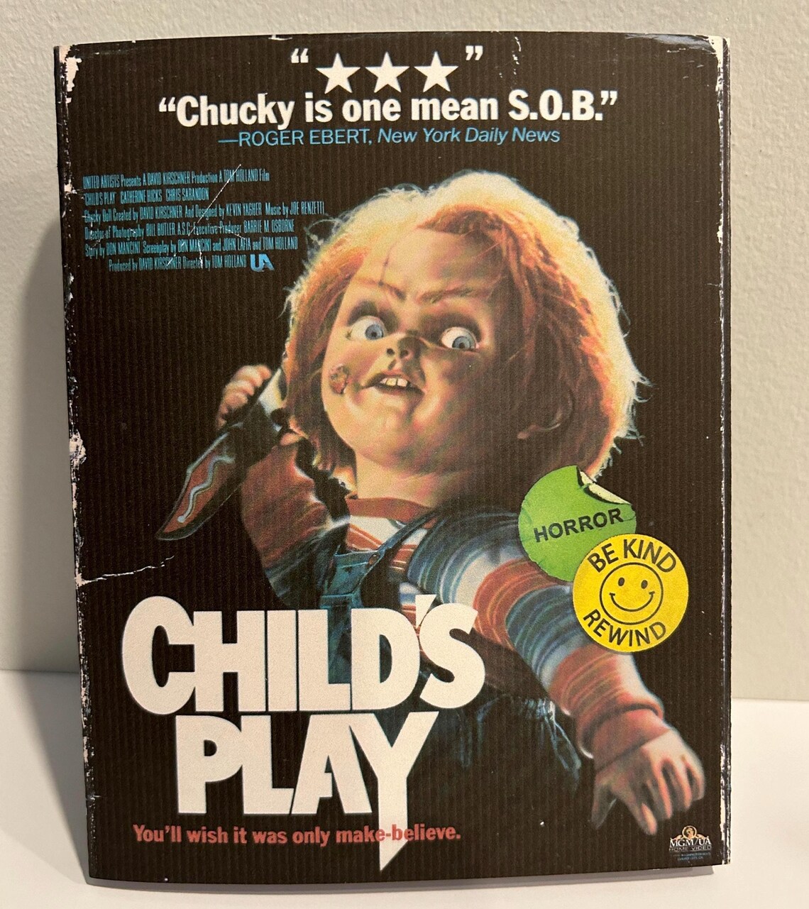 CHILDS PLAY 1988 Custom Slipcover 4k or Blu-ray Vintage Vhs Worn Retro ...