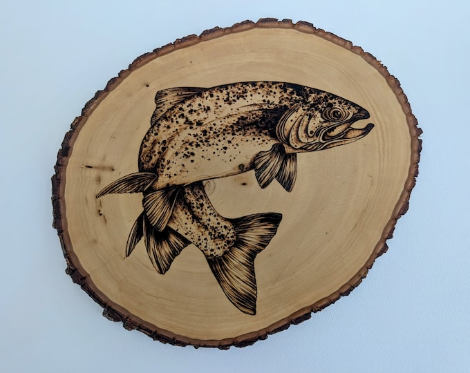 Wood Burned Fish - Wood Burning Art - Pyrography - Etsy