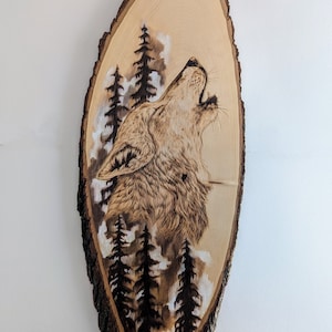 Wolf Wood Burning - Wood Burning - Pyrography - Etsy