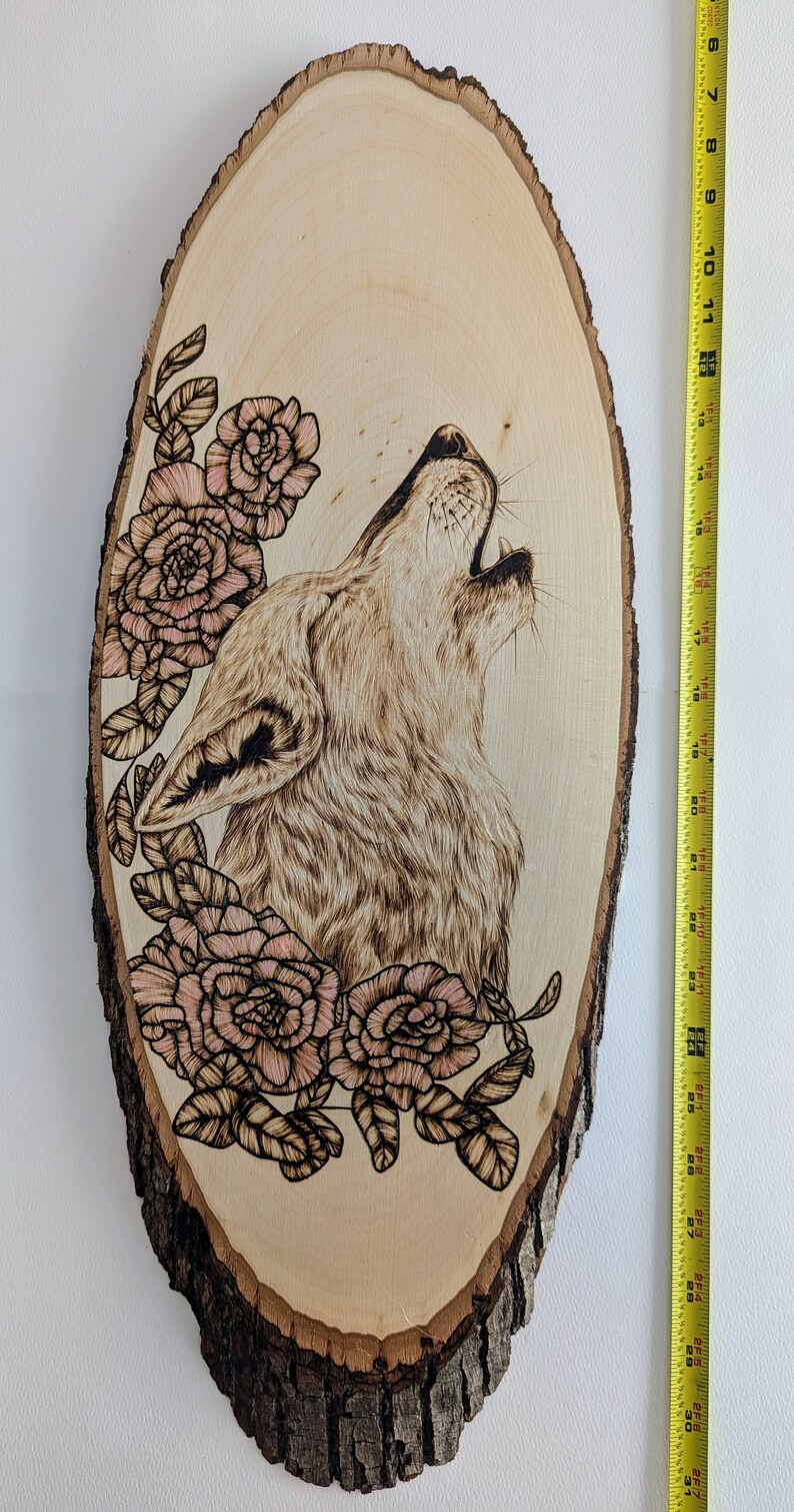 Wolf Wood Burning - Wood Burning - Pyrography - Etsy
