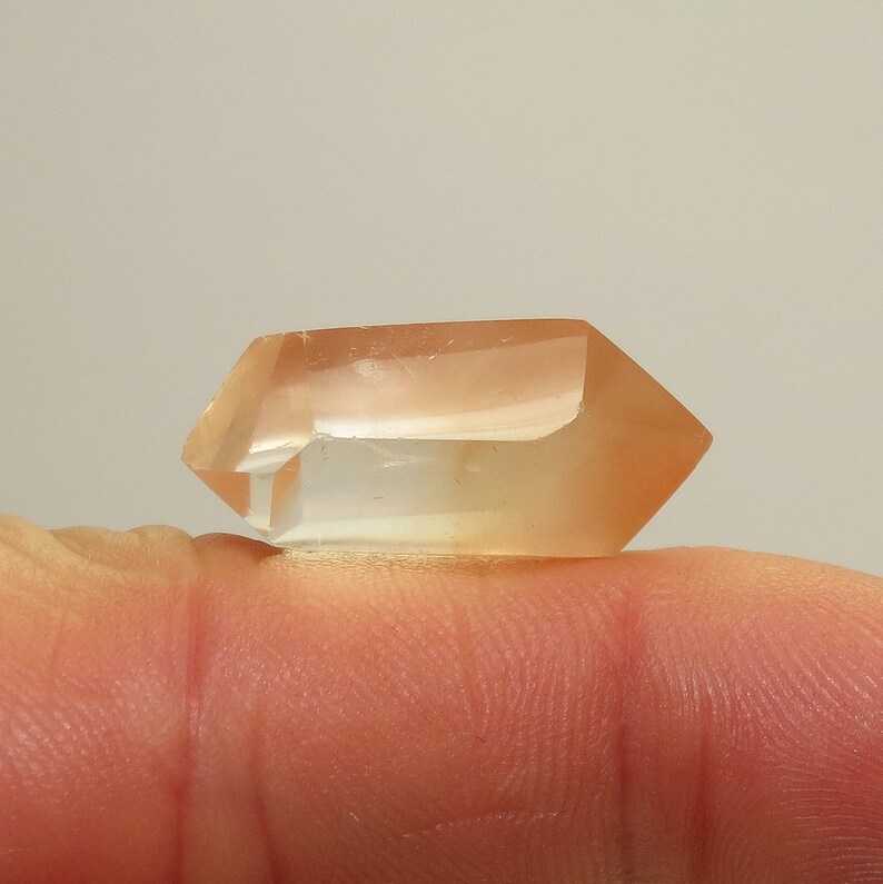 Polished Orange Hematoid Inclusions Phantom Quartz Crystal - Etsy