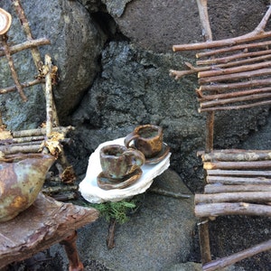 Fairy Table, Fae Coffe Table, Faery Bedside Stand, Oyster Shell - Etsy