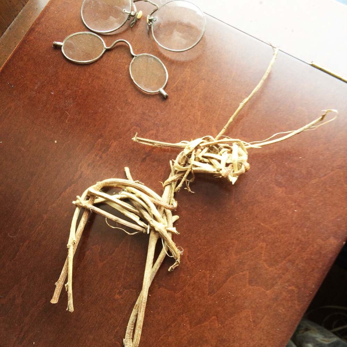 Set of 2 Larger Primitive Twig Figures Hunting Magic - Etsy