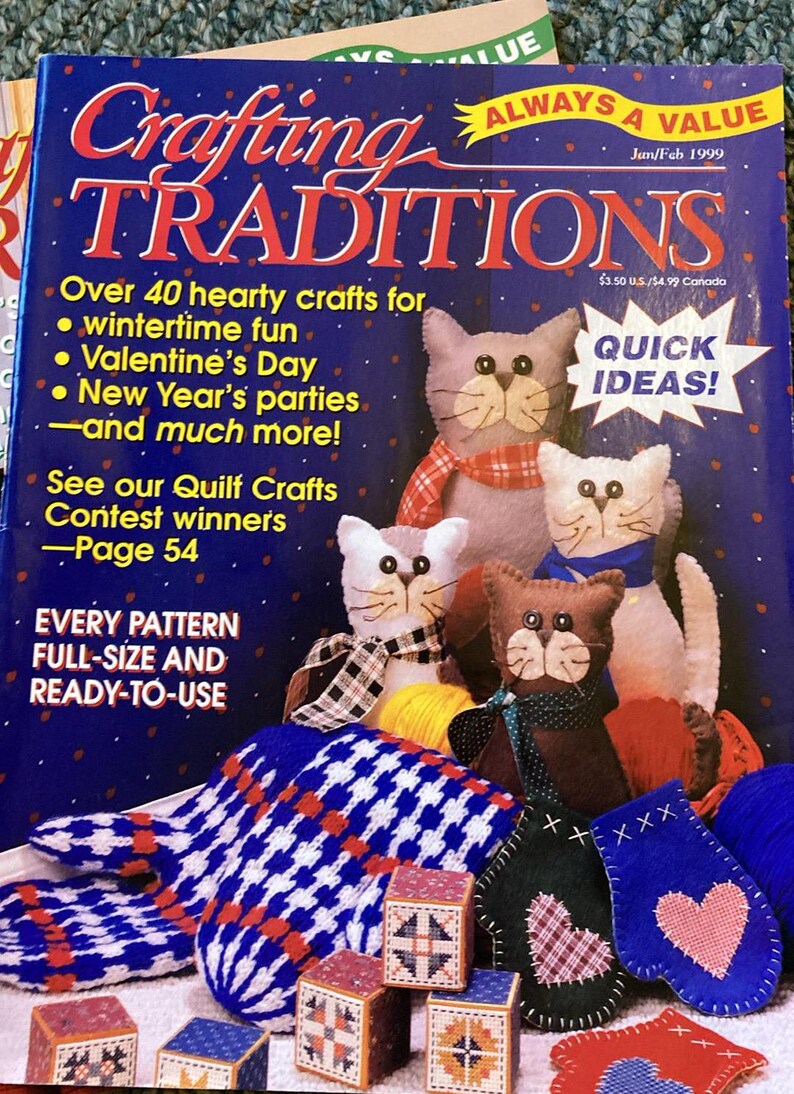 2 Crafting Traditions Magazines, Vintage 1998-1999 - Etsy