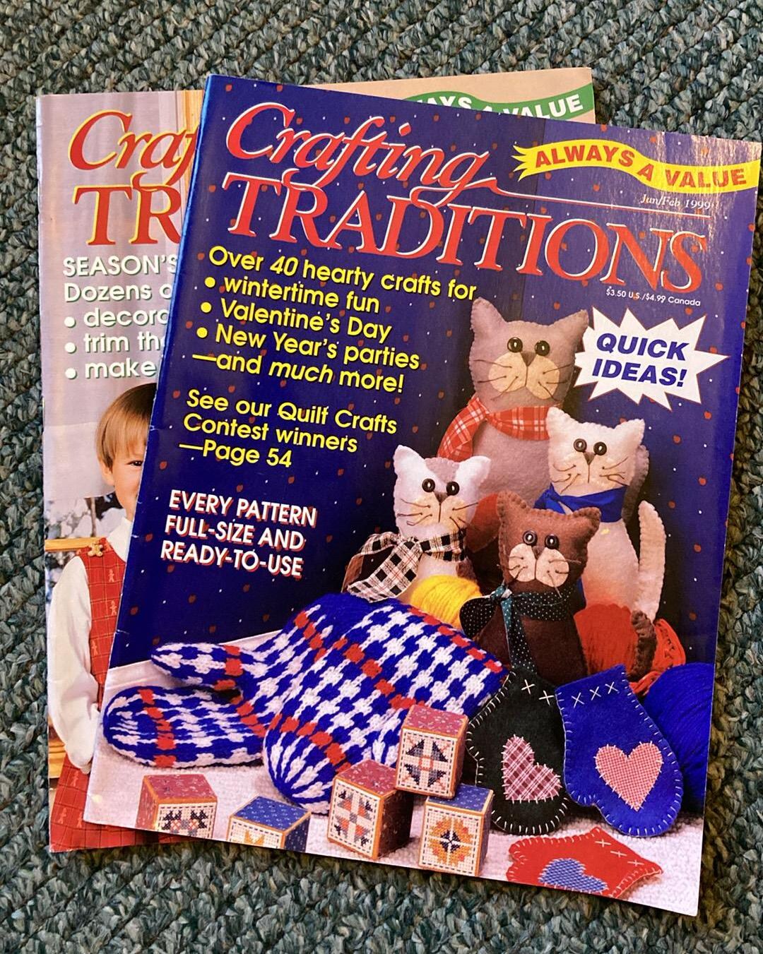 2 Crafting Traditions Magazines, Vintage 1998-1999 - Etsy