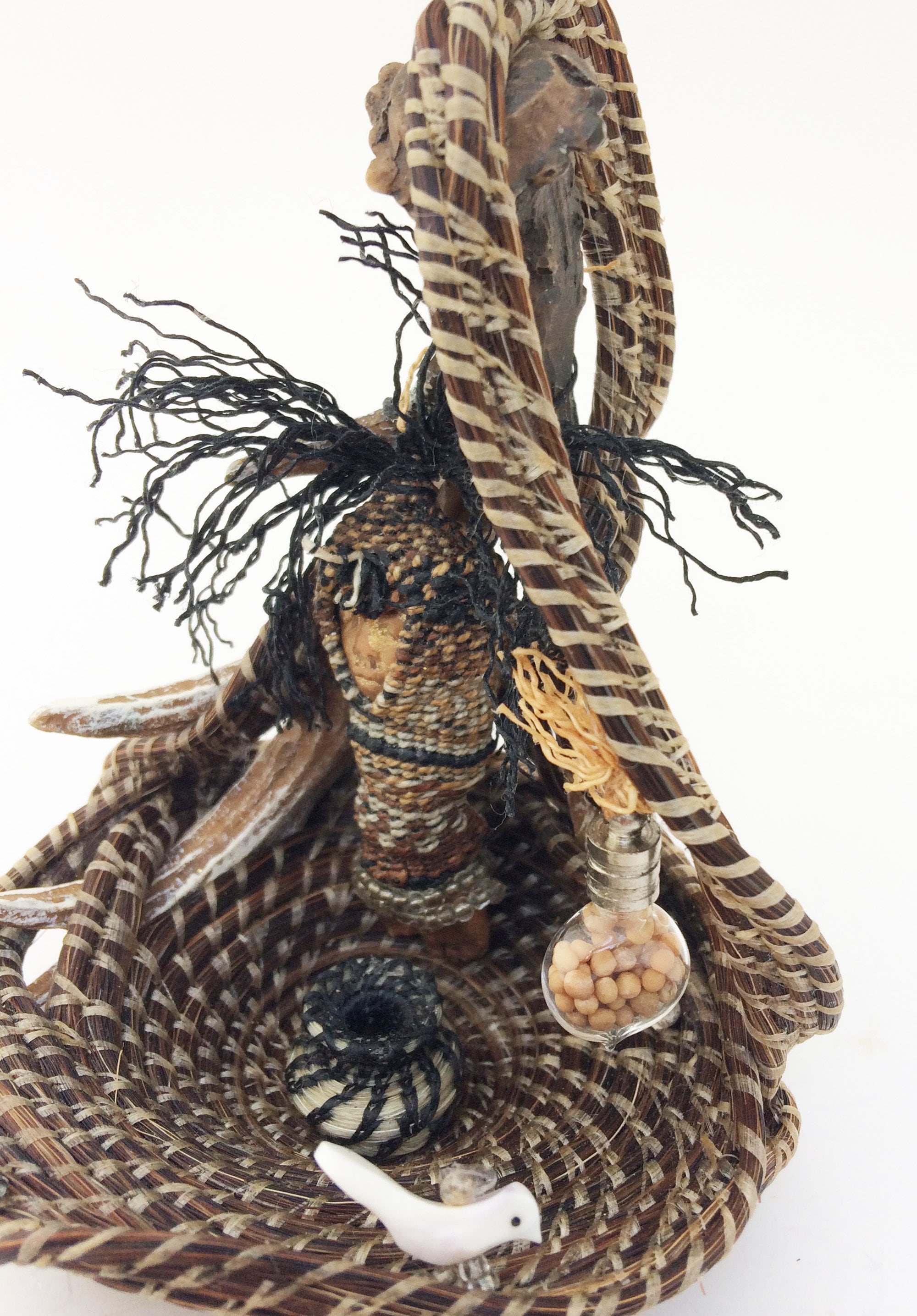 Fertility Shrine Baby Alter Native American Style Antler Basket ...