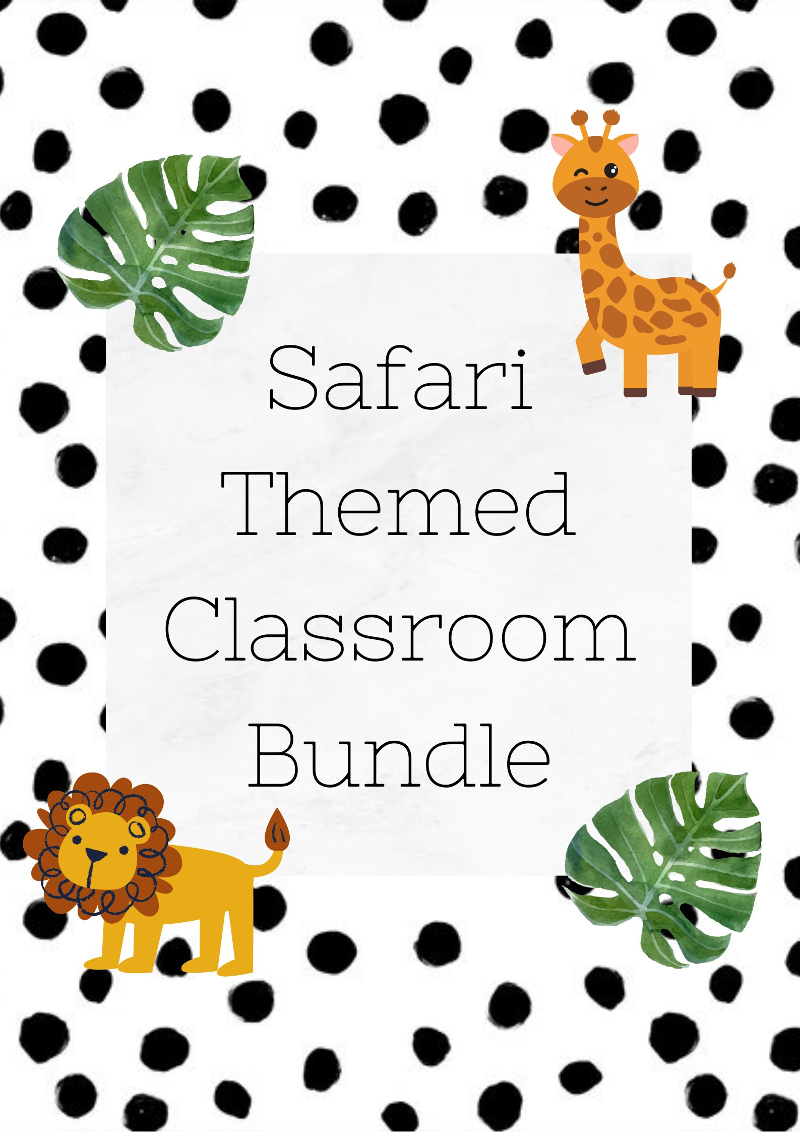Safari Themed Classroom Decor Bundle - Etsy