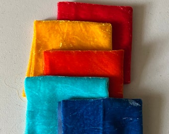 Hand Dyed Silk Velvet Color Wheel | Etsy