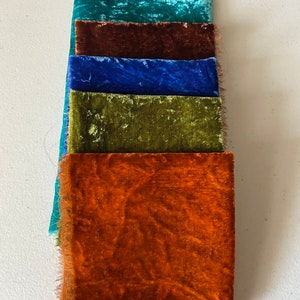 Hand Dyed Silk Velvet - Etsy