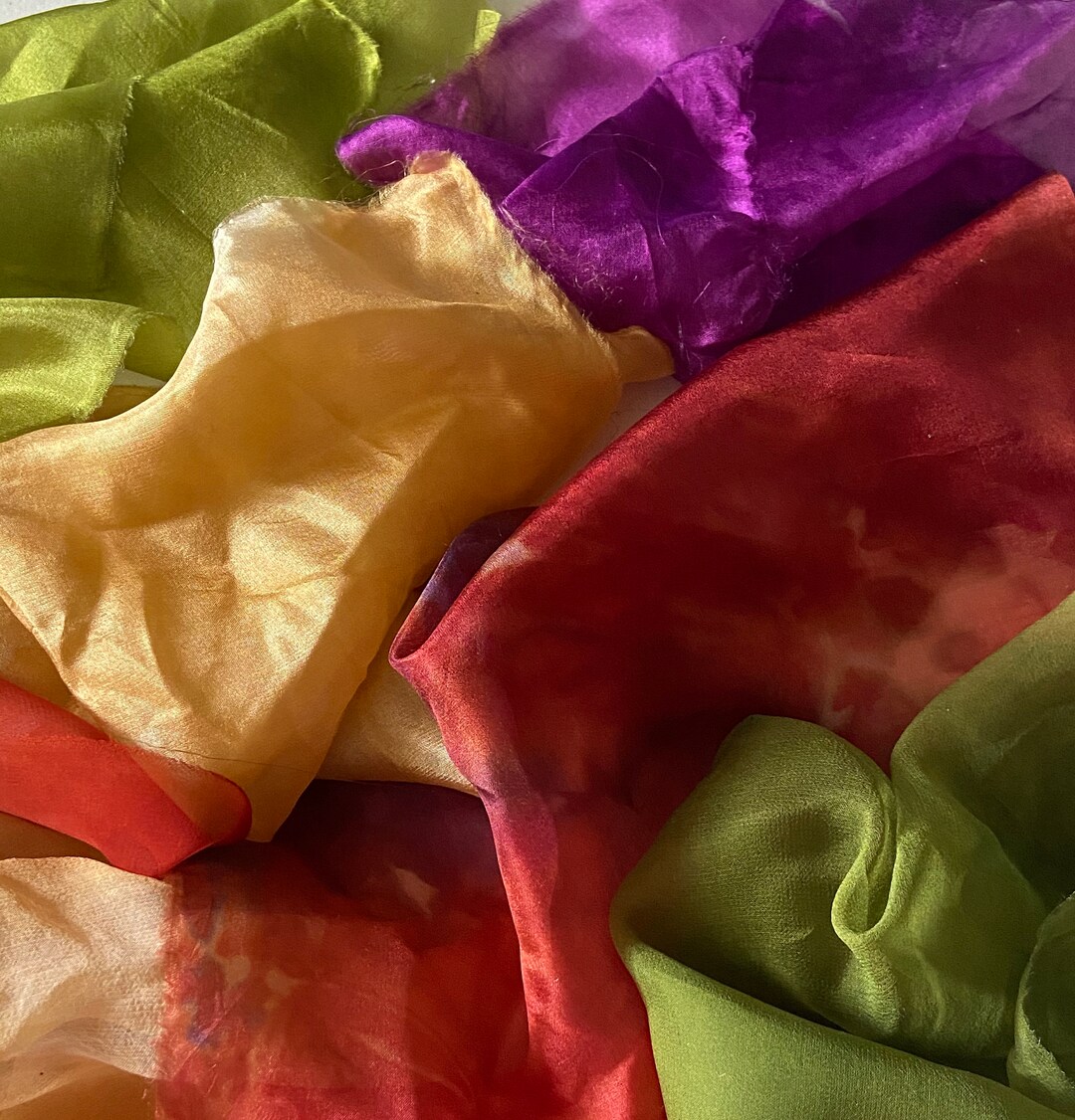Silk Chiffon Fabric Scraps, Silk Gauze - Etsy