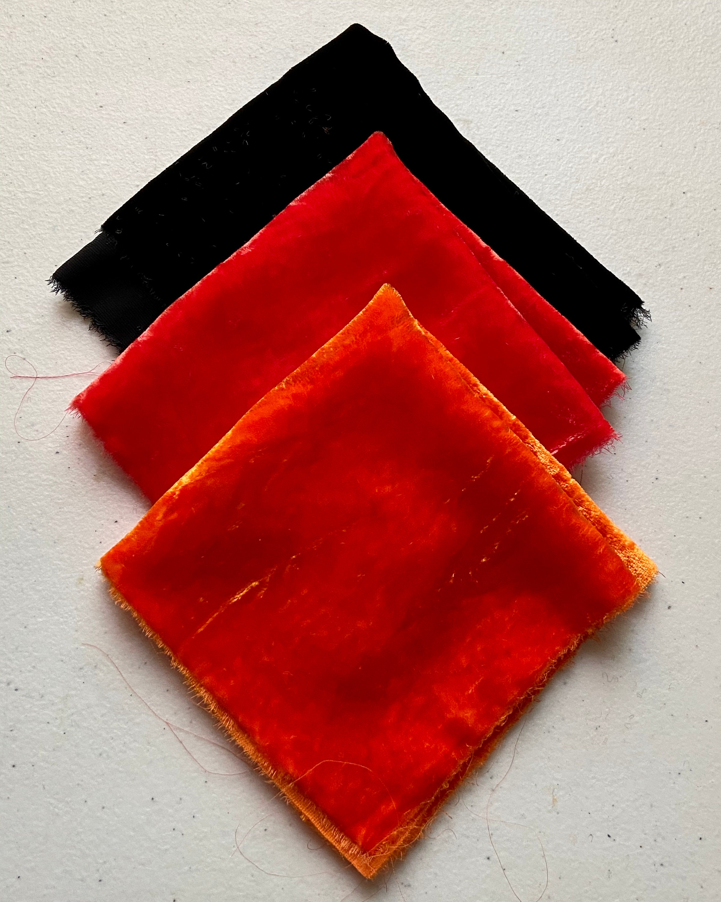 Velvet Hand Dyed Silk Velvet Halloween Velvet | Etsy