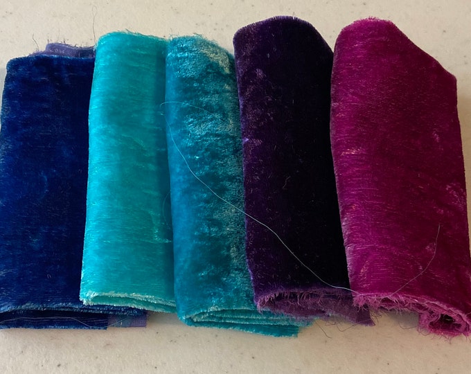 Hand Dyed Silk Velvet - Etsy