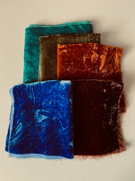 Hand Dyed Silk Velvet | Etsy