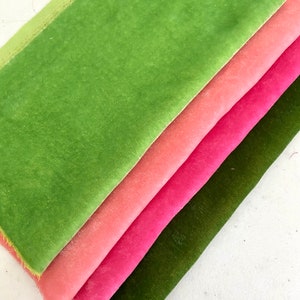 Silk Velvet Fabric, Hand Dyed Velvet - Etsy