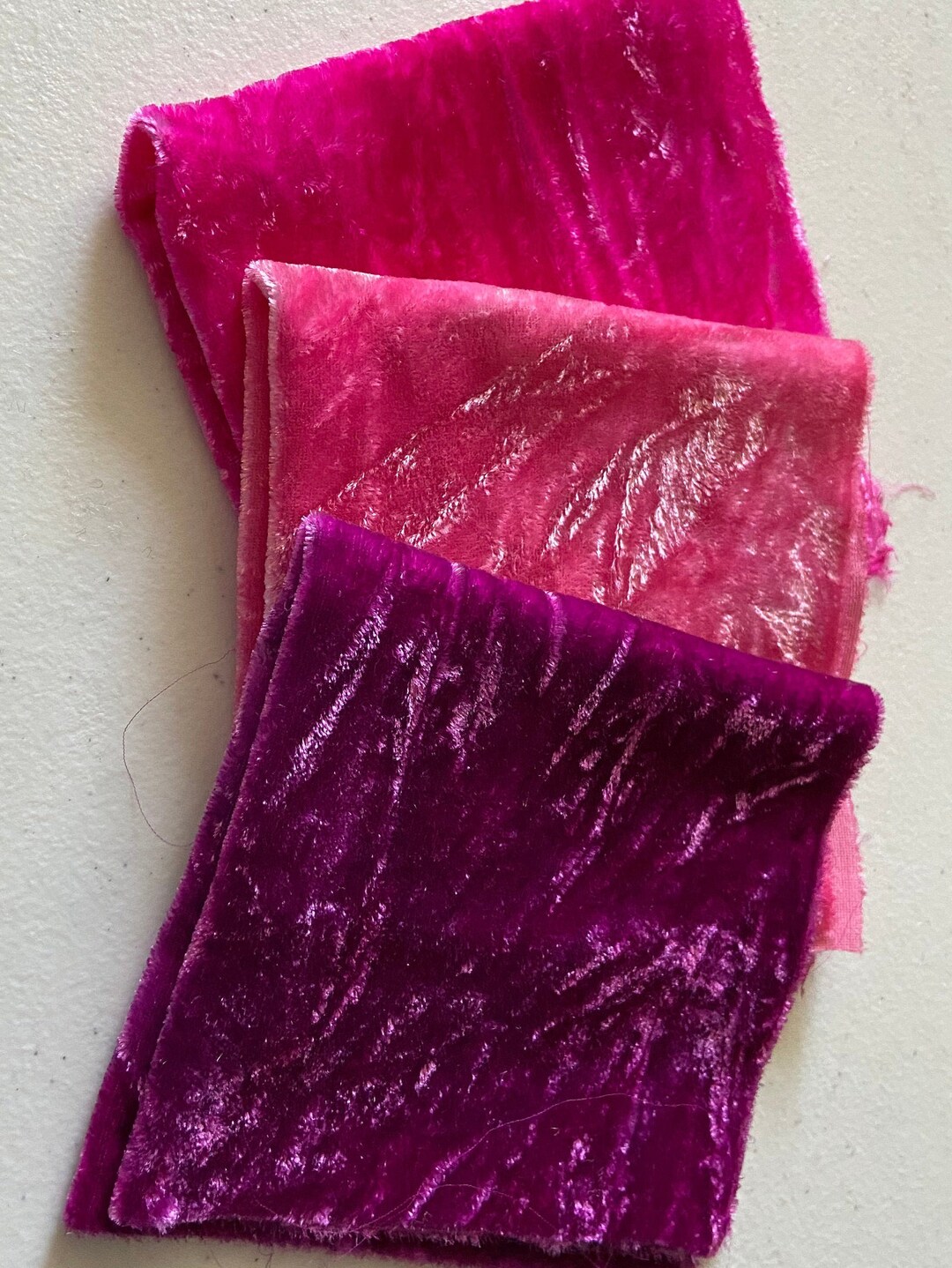 Hand Dyed Silk Velvet Valentine Velvet - Etsy