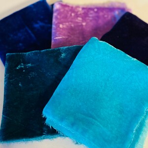 Hand Dyed Silk Velvet - Etsy