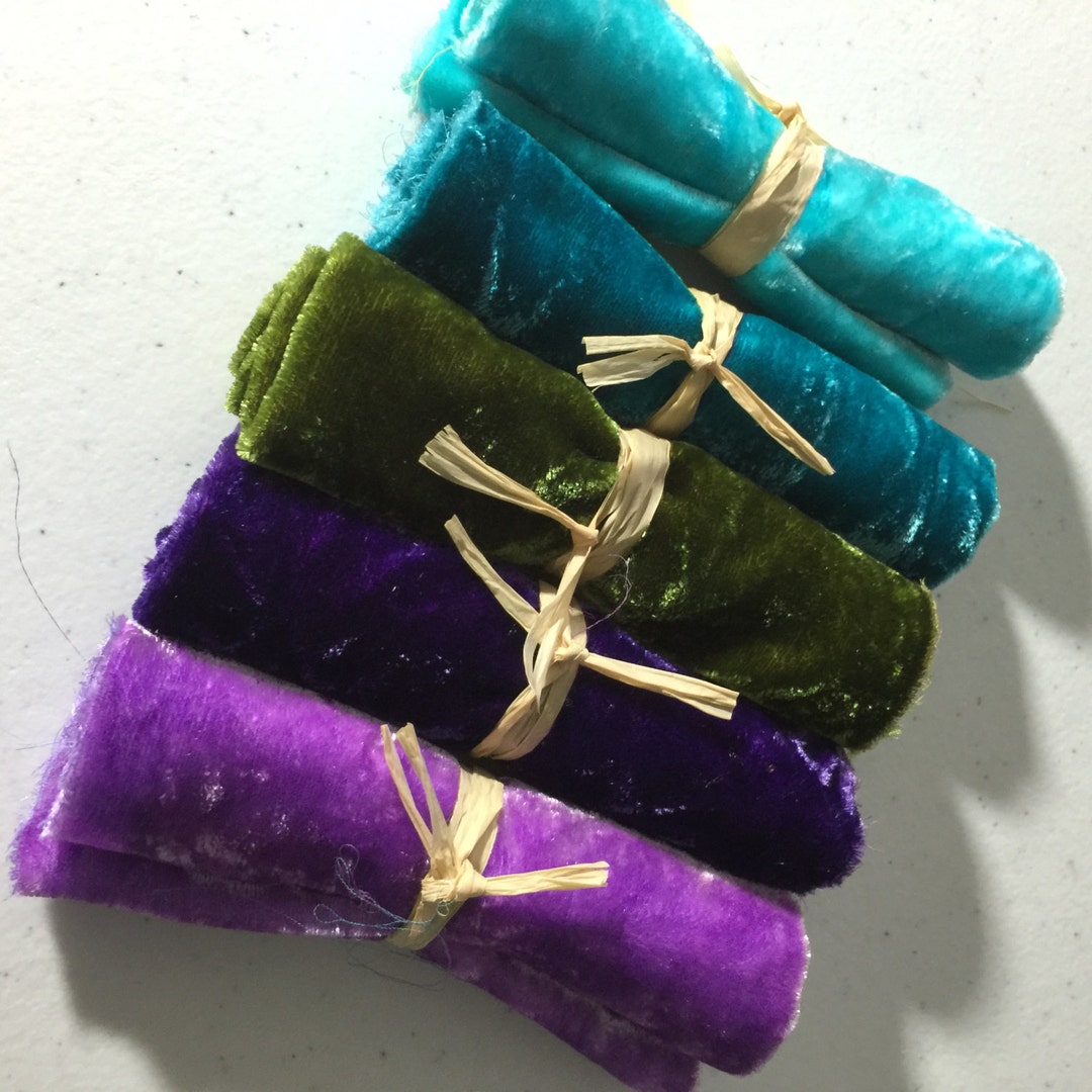 Hand Dyed Silk Velvet - Etsy