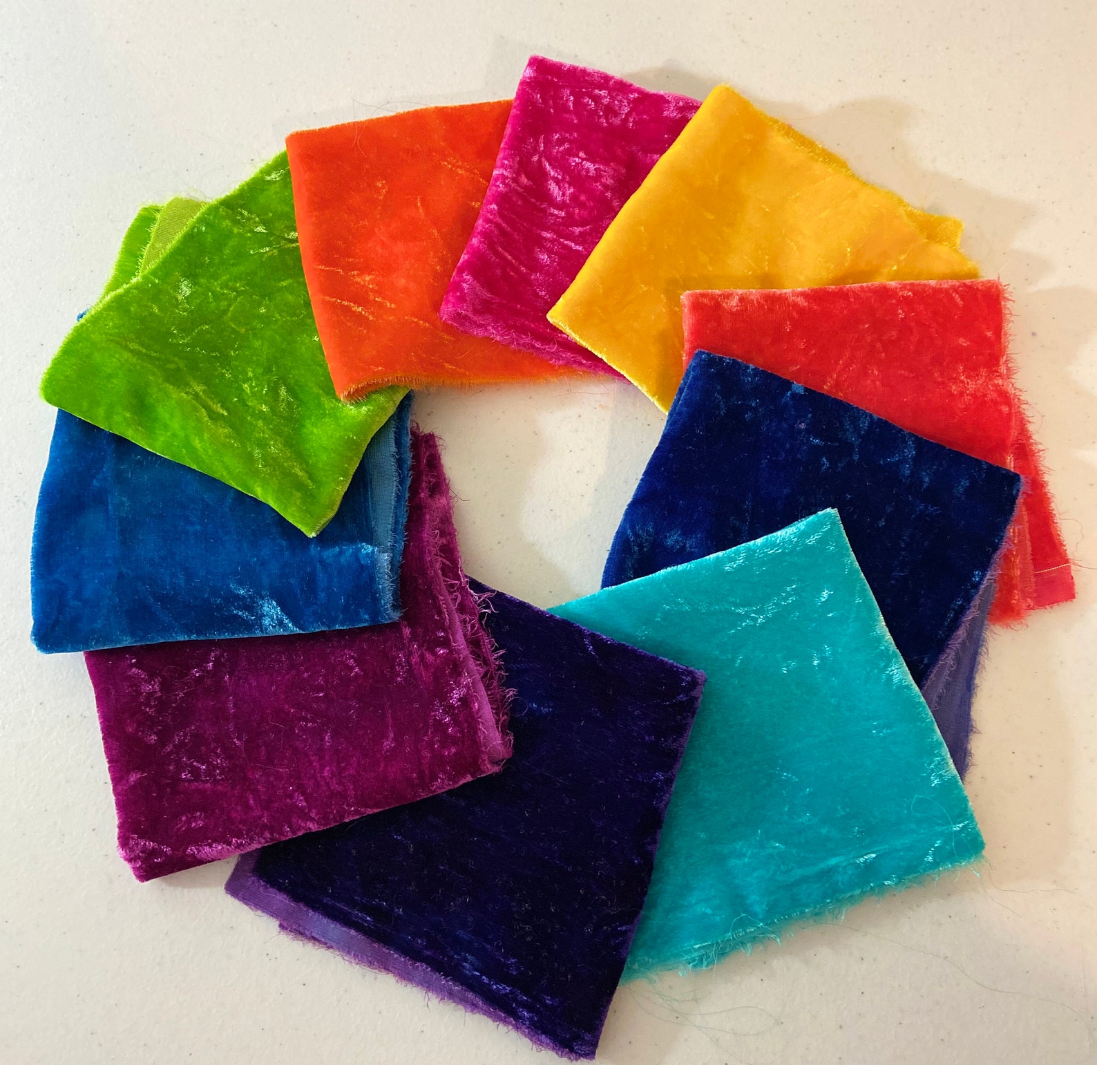 Silk Velvet Hand Dyed Fabric | Etsy