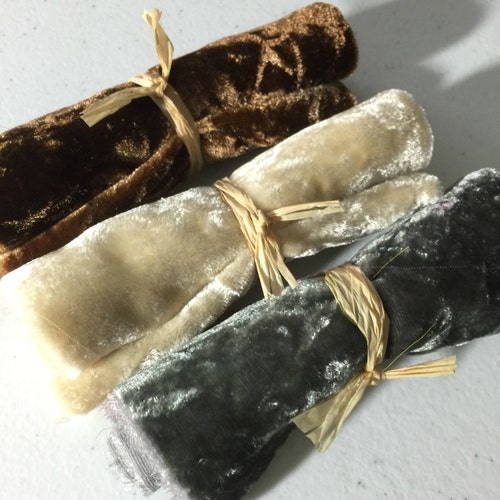 Hand Dyed Silk Velvet Color Wheel - Etsy