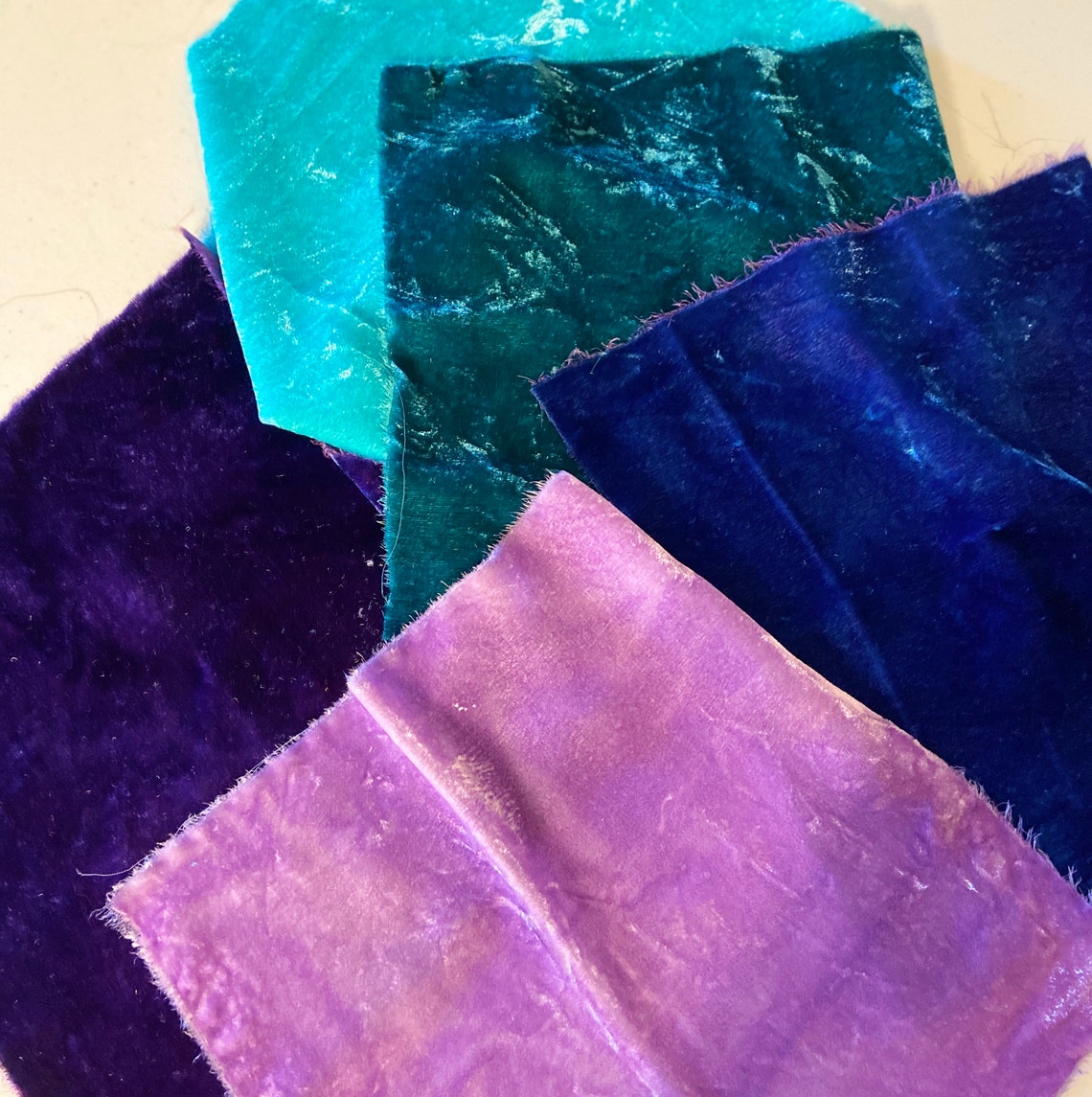 Hand Dyed Silk Velvet | Etsy