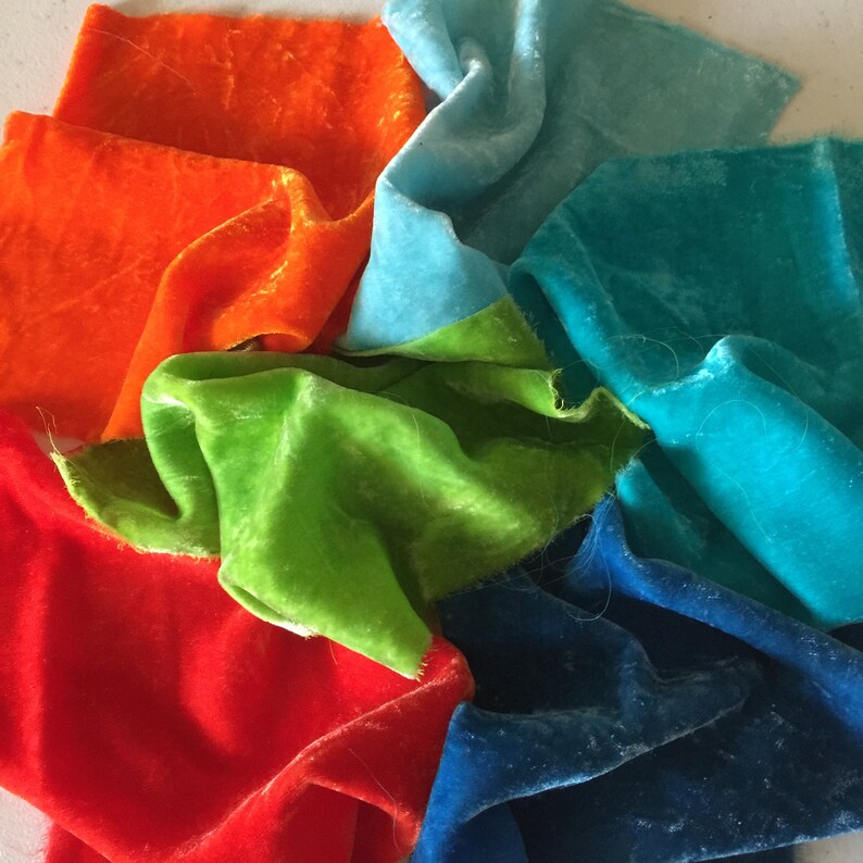 Velvet Fabric Hand Dyed Silk Velvet - Etsy