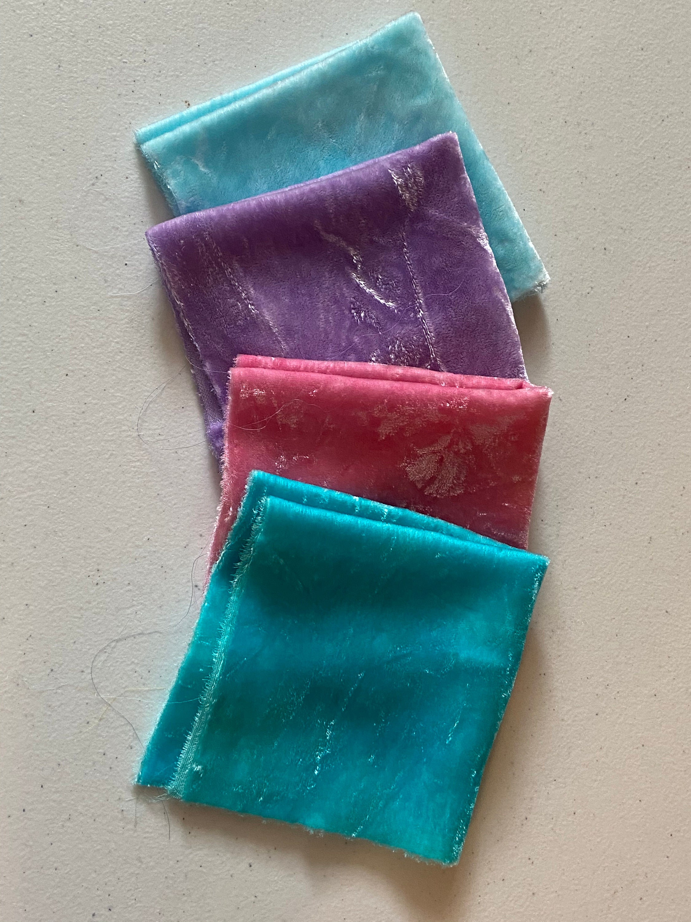 Silk Velvet fabric hand dyed velvet | Etsy