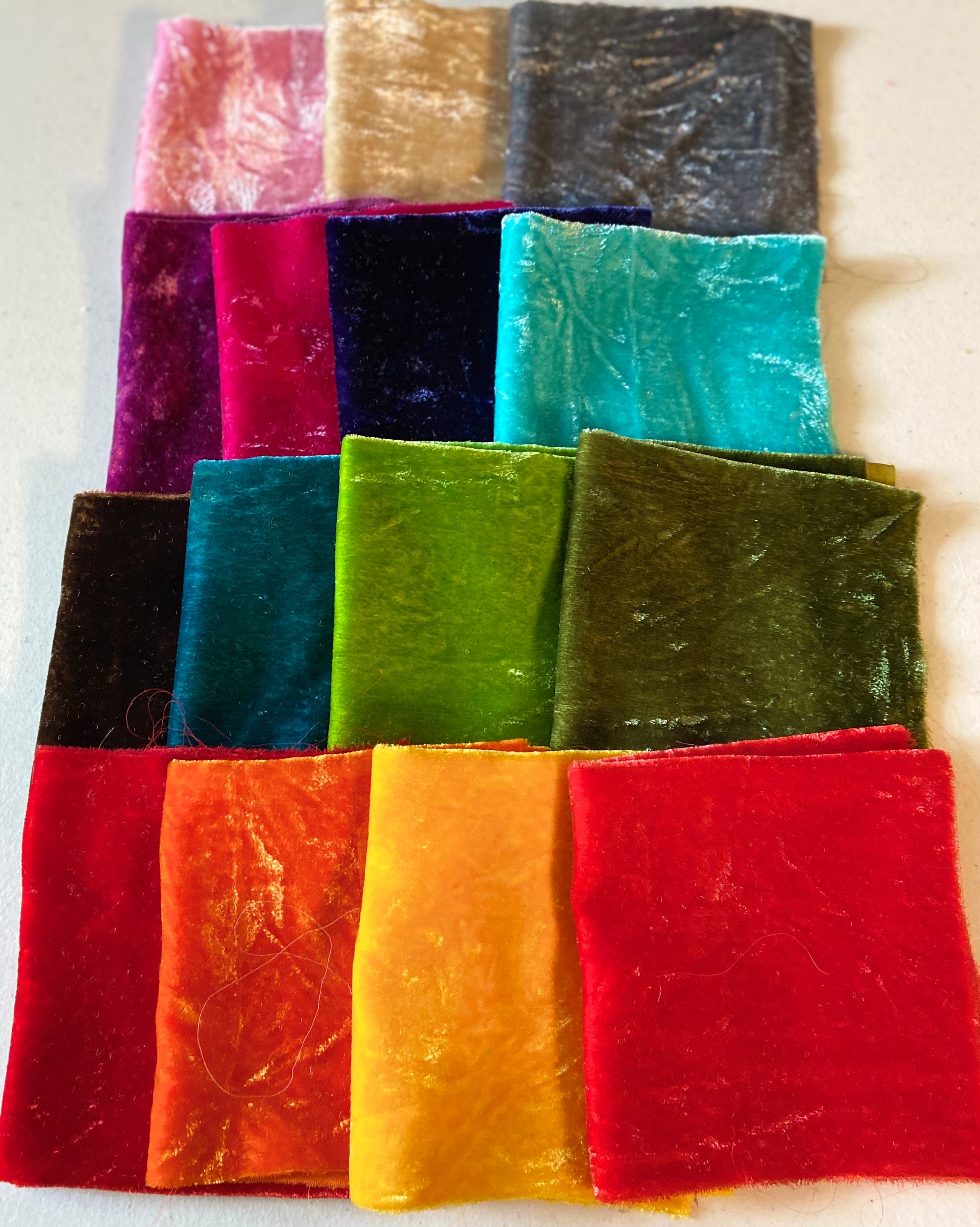 Silk Velvet Fabric Hand Dyed Silk Velvet - Etsy